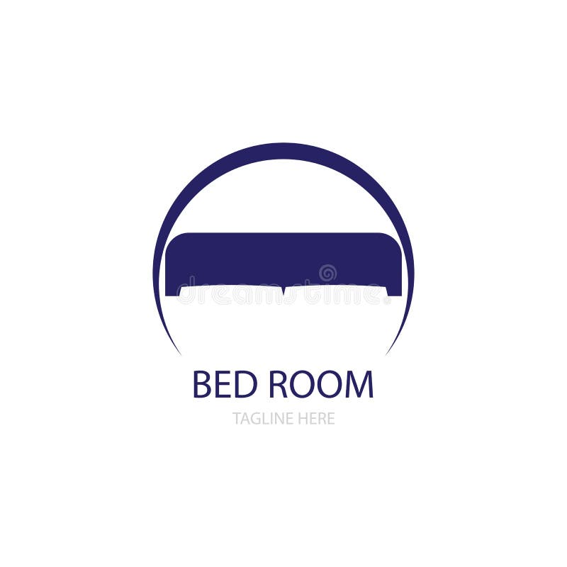 Bed room logo vector stock vector. Illustration of luxury - 173775400