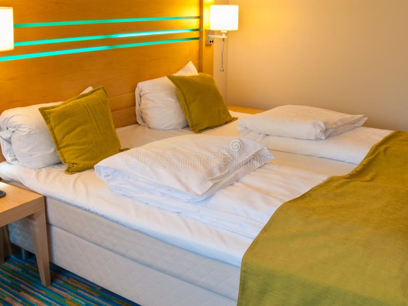 Generic Hotel Bed Room stock image. Image of hotels, interior - 6789725