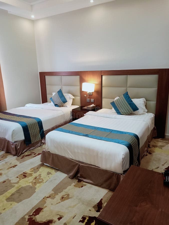 Bed Room of Jizan Hotel at Saudi Arabia Stock Image - Image of room ...