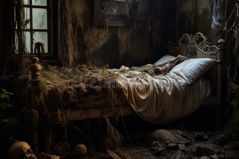 Haunted House Bed Stock Illustrations – 208 Haunted House Bed Stock ...