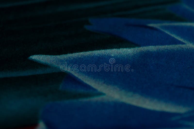 Bed Sheet Design with Silk Texture and Blue Flower Design. Stock Photo ...