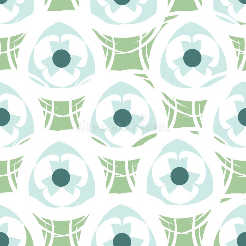 Bed Sheet Type Seamless Pattern Design Work Stock Illustration ...