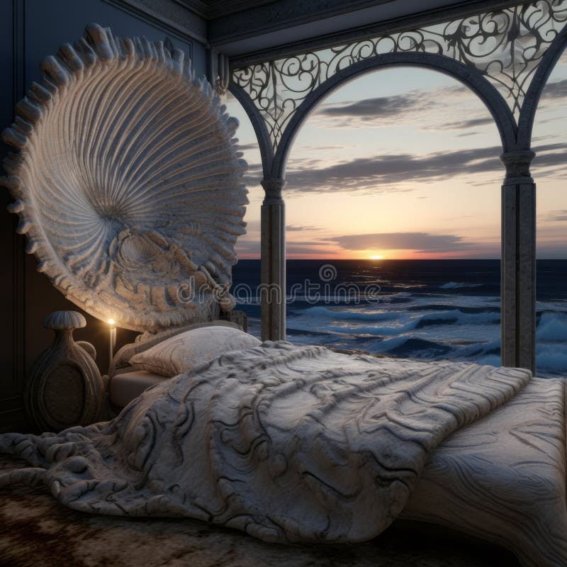 Sea Shell Front View with White Background Wallpaper, Stock ...