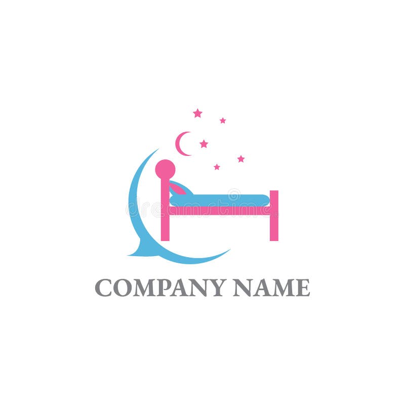 Bed and Sleep Logo Vector Inspiration Stock Vector - Illustration of ...