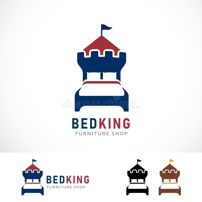 Bed Store Logo Design Template Stock Vector - Illustration of bedding ...