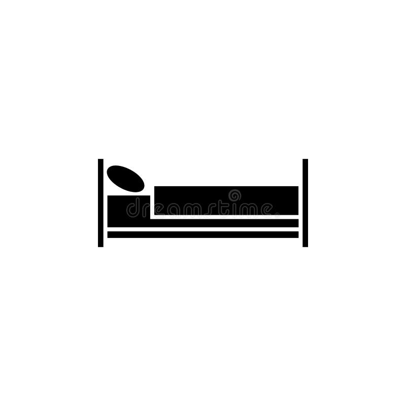 Bed symbol stock illustration. Illustration of symbol - 38335371
