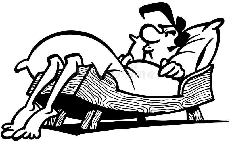 Bed Too Small Cartoon Vector Clipart Stock Vector - Image: 41776410