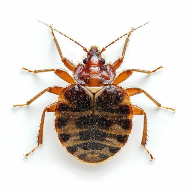 Bedbug Insect Isolated on White Stock Photo - Image of human ...