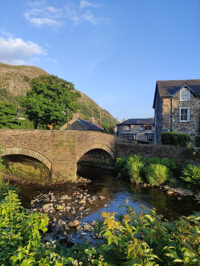 Beddgelert, Snowdonia, Evening Light, River Stock Photo - Image of ...