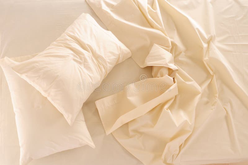 Messy bed. stock photo. Image of mess, bedding, decor - 15500528