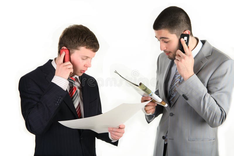 Zakelijke Bespreking En Informatie-uitwisseling Stock Afbeelding ...