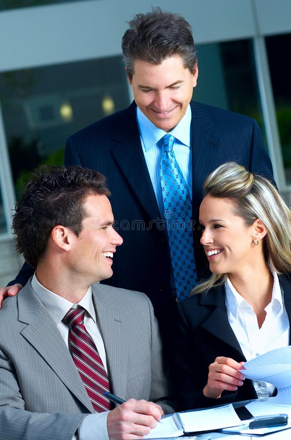 Bedrijfs mensen stock foto. Image of team, collega, vergadering - 5325286