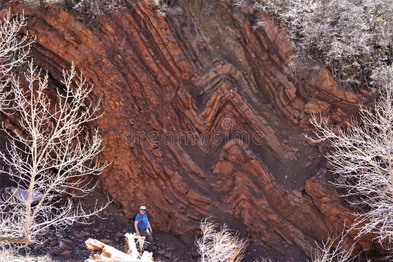 Crazy Rock Pattern with 50 Year Old Man Stock Photo - Image of bare ...