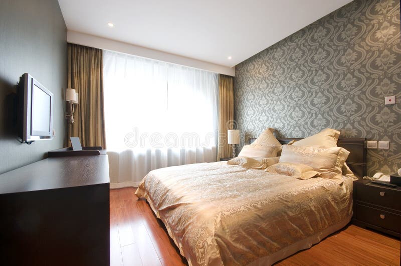 Bedroom stock image. Image of floor, apartment, home - 13849239