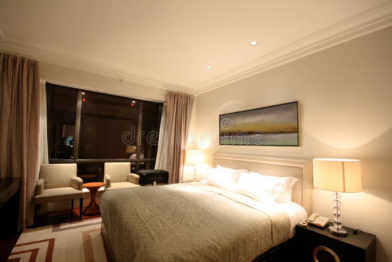 Bedroom stock image. Image of living, painted, house - 14199271