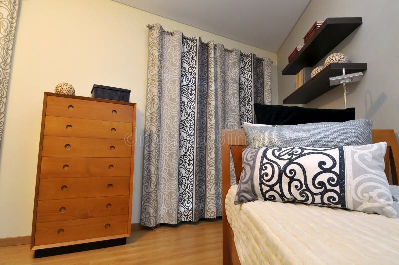 Messy Teenage Boys Bedroom stock photo. Image of junk - 125296418