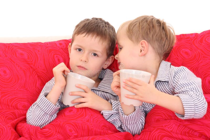 In bedroom stock image. Image of night, cups, face, bedclothes - 3506897