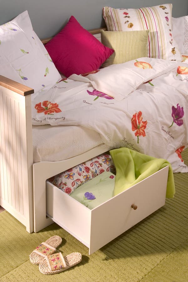 Bedroom stock image. Image of beding, home, shoes, counterpane - 3825895