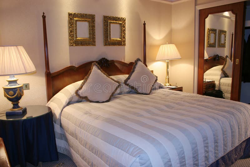 Really nice looking bed stock image. Image of skylight - 11513257