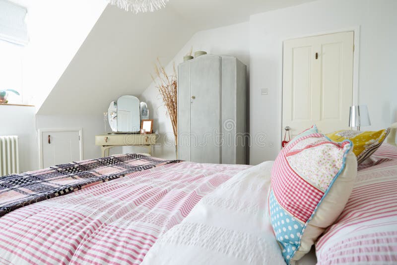 Bedroom Area in Modern Stylish Apartment Stock Photo - Image of ...