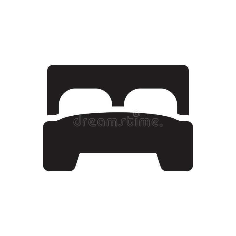 Bedroom icon - Bed icon stock vector. Illustration of sign - 361361096