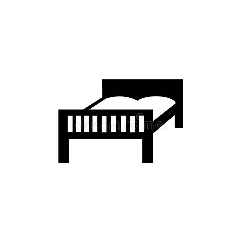Bedroom Icon Logo Vector Design Stock Illustration - Illustration of ...