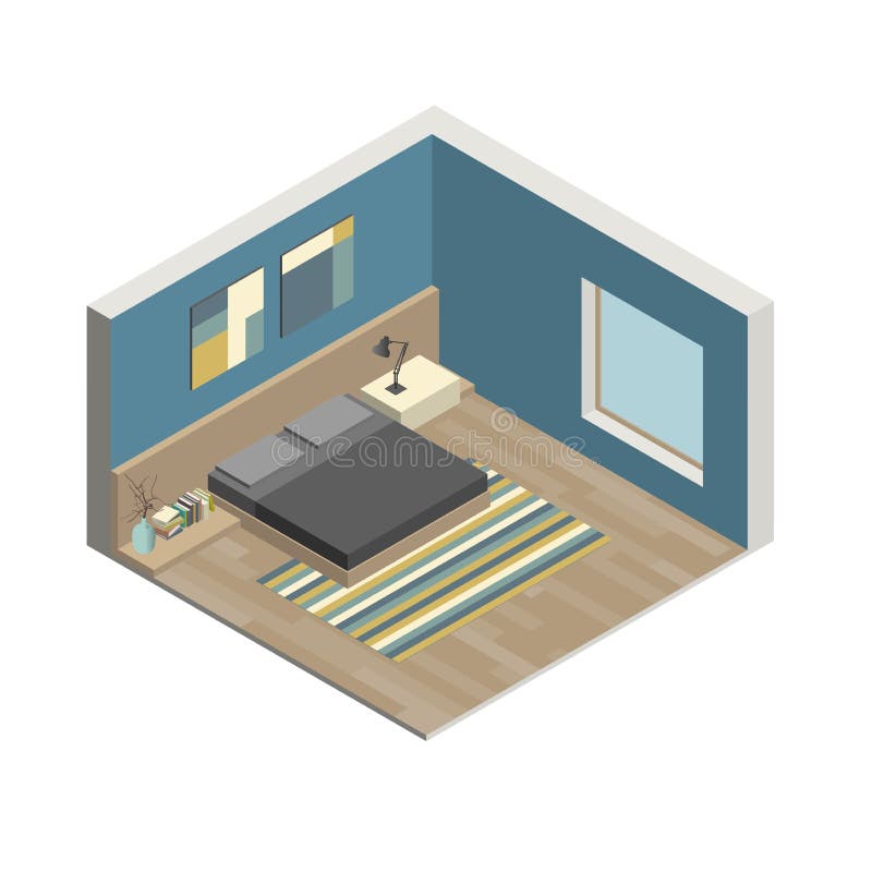 Bedroom stock vector. Illustration of home, floor, apartment - 86009782