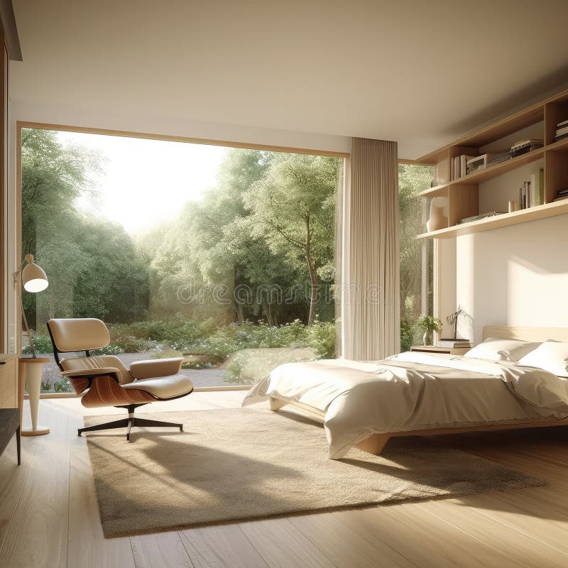 Bedroom Interior,Interior Scene and Mockup,Modern Hotel Bedroom ...