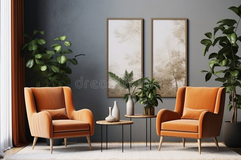 Bedroom Interior with Two Armchairs 1695525317821 3 Stock Image - Image ...