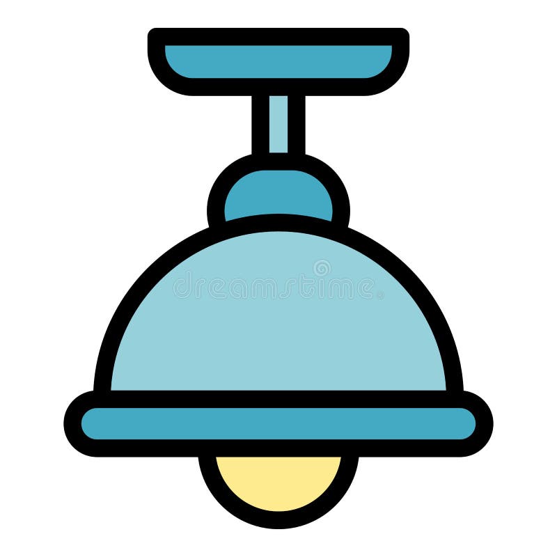 Bedroom Light Lamp Icon Color Outline Vector Stock Vector ...