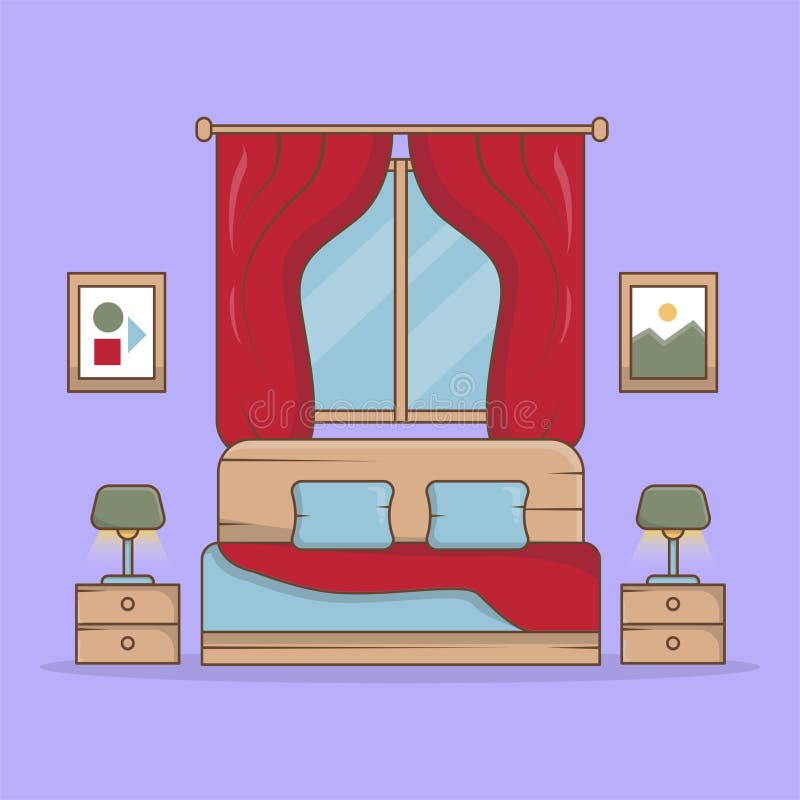 Big Bed Cartoon Stock Illustrations – 725 Big Bed Cartoon Stock ...