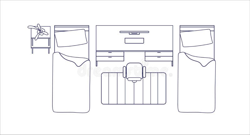 Desk Chair Plan View Stock Illustrations – 1,300 Desk Chair Plan View ...