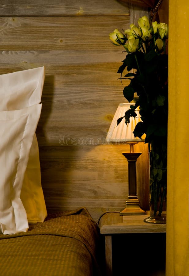 Bedside night lamp stock image. Image of lamp, inside - 5554155