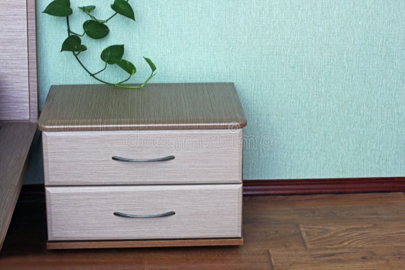 Bedside Table. Elements of the Bedroom Stock Photo - Image of elegance ...
