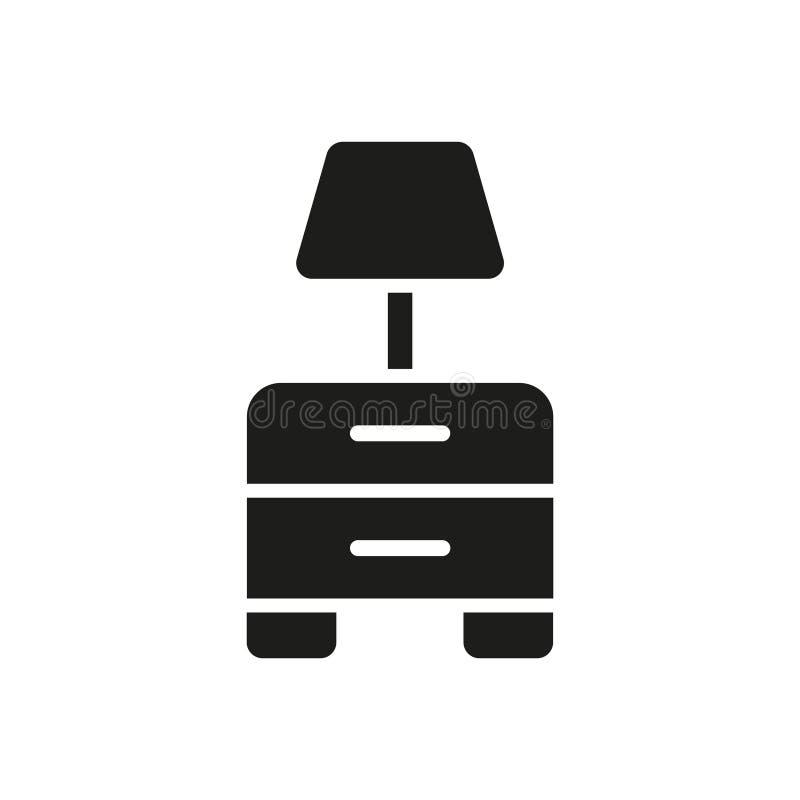 Bedside Table Icon Vector Basic Design Simple and Modern Stock Vector ...