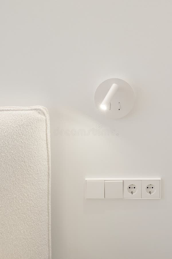 Bedside White LED Wall Lamp Illuminating. Creative Modern Wall Light ...
