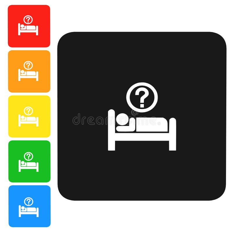 Bedtime Icon, Sign, Illustration Stock Illustration - Illustration of ...