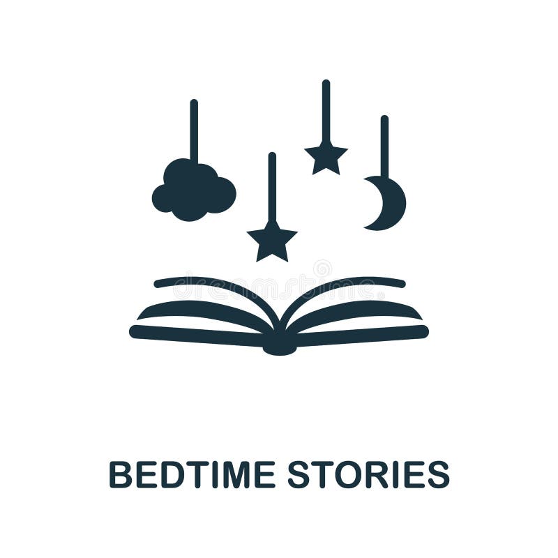 Bedtime Stories Icon. Simple Element from Well Sleep Collection ...