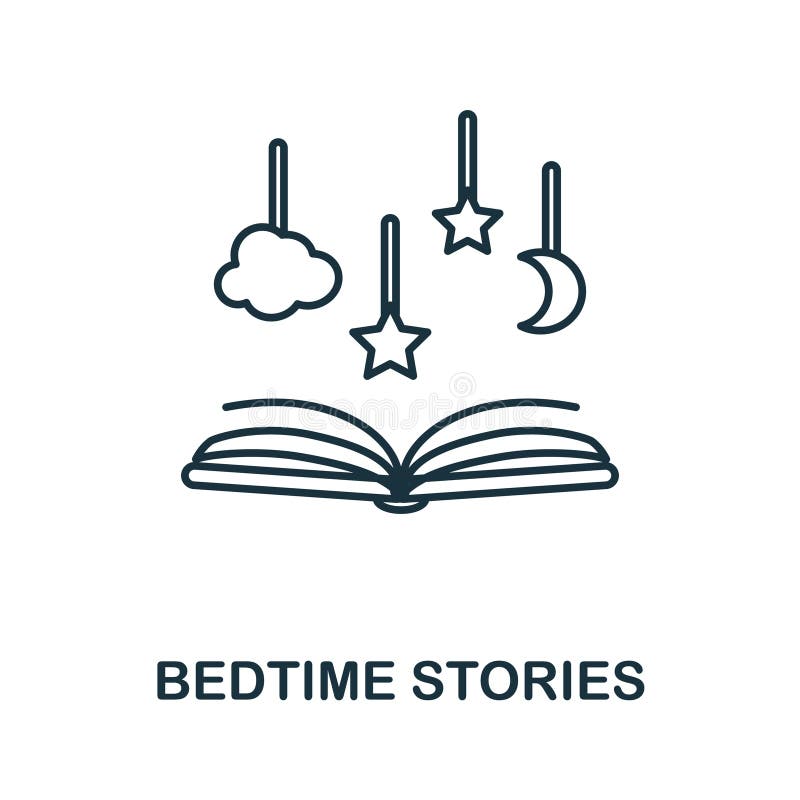 Bedtime Stories Icon. Simple Element from Well Sleep Collection ...