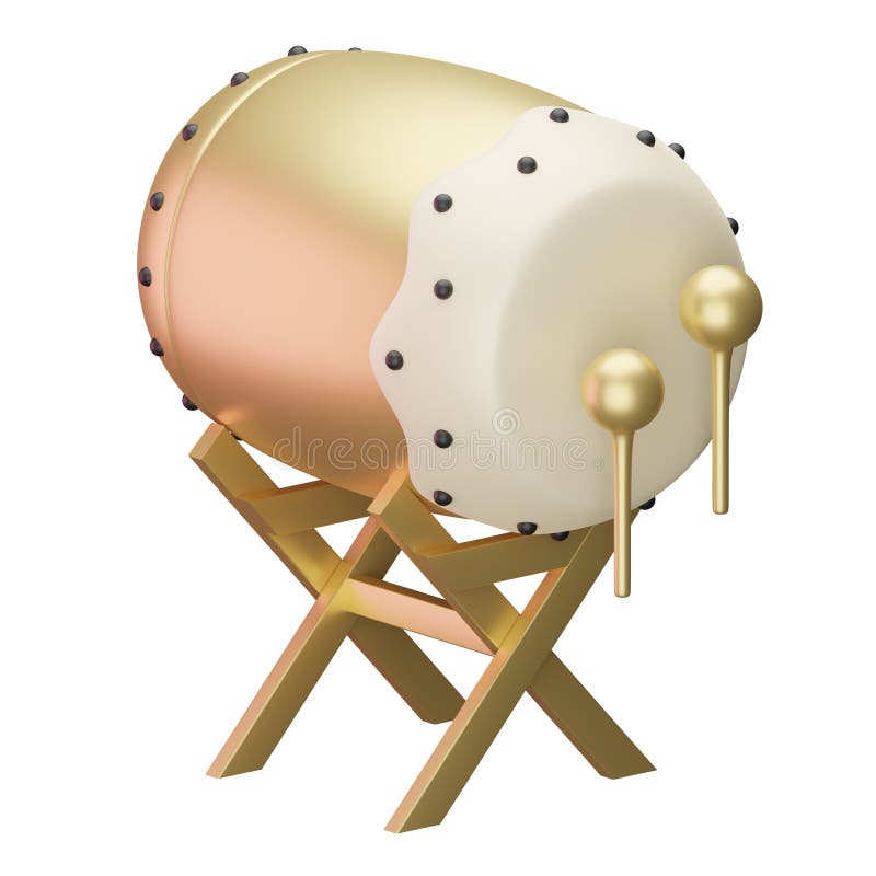 Bedug 3D Render Illustration Design Element Stock Illustration ...