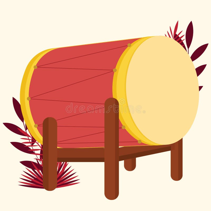 Bedug Drum Ramadan Islamic Arabic Flat Illustration Stock Vector ...