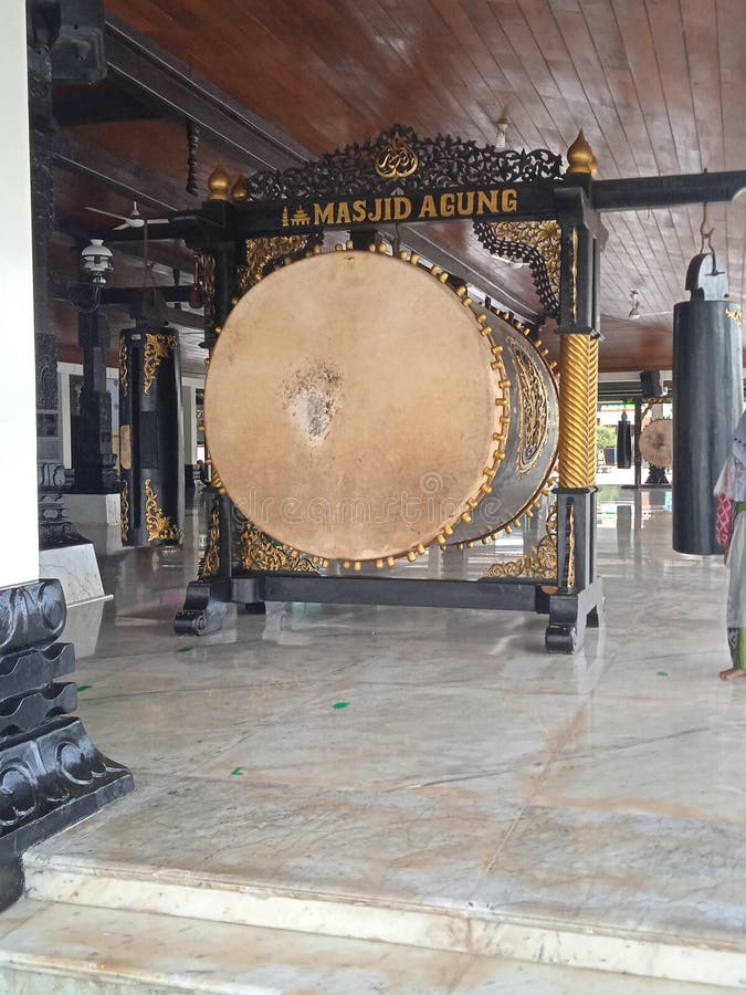 Bedug of mosque stock photo. Image of drummer, wheel - 255002090