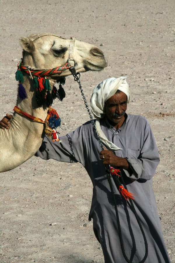 Beduine und Kamel redaktionelles stockfotografie. Bild von sand - 23358482