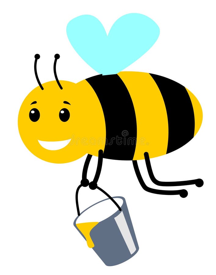 3d Tea break bee stock vector. Illustration of honeybee - 39580109