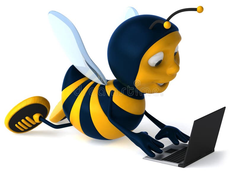 Cool Bee stock illustration. Illustration of bumble, yellow - 16937881