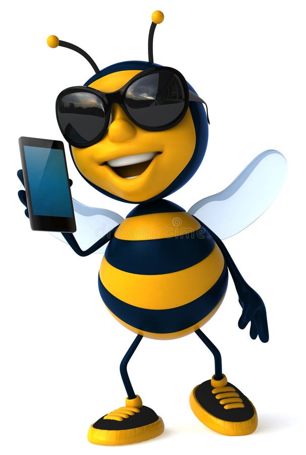 Cool bee stock illustration. Illustration of bumble, stinger - 16536572