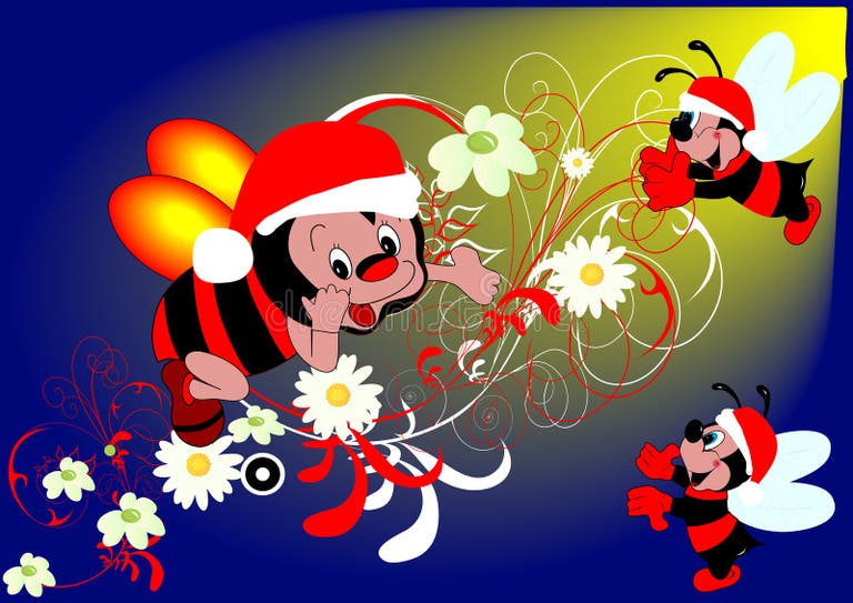 Santa Bee Stock Illustrations – 251 Santa Bee Stock Illustrations ...