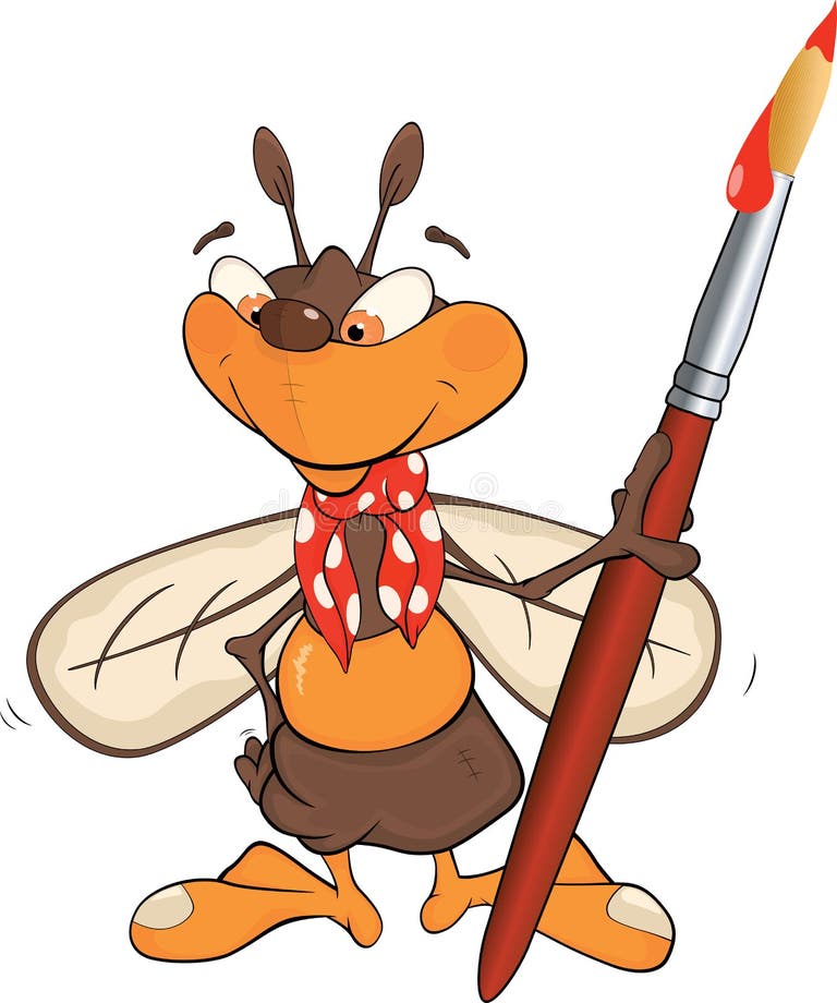 Bee Artist Cartoon Stock Illustrations – 113 Bee Artist Cartoon Stock ...