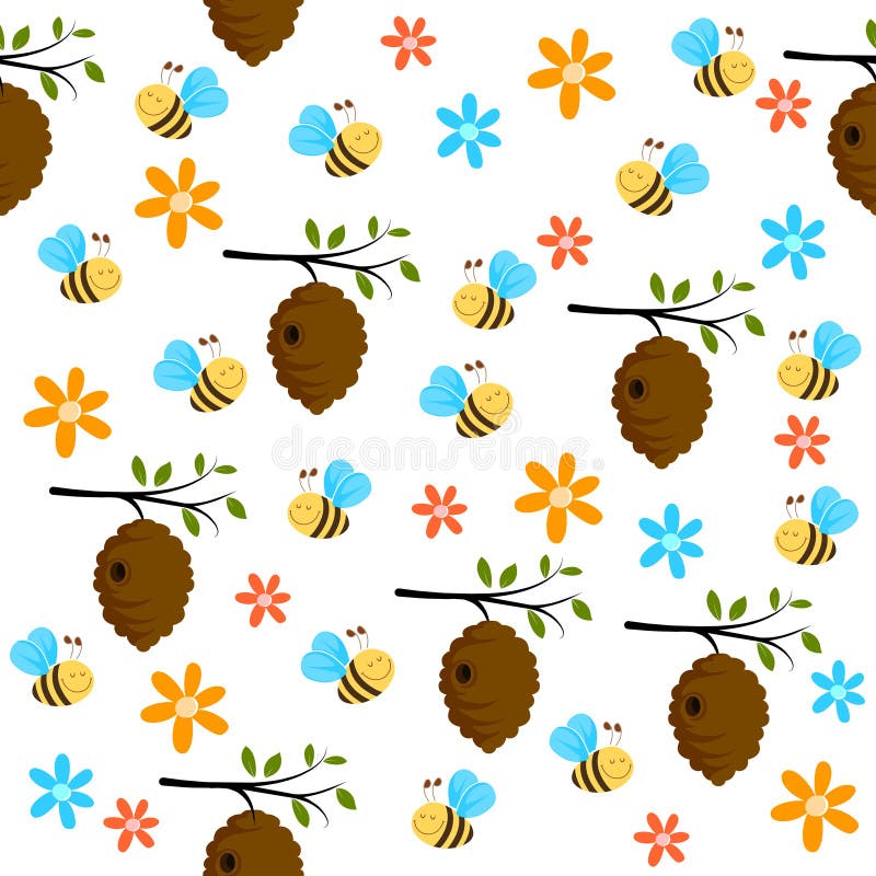 Bee Hive Border Stock Illustrations – 346 Bee Hive Border Stock ...