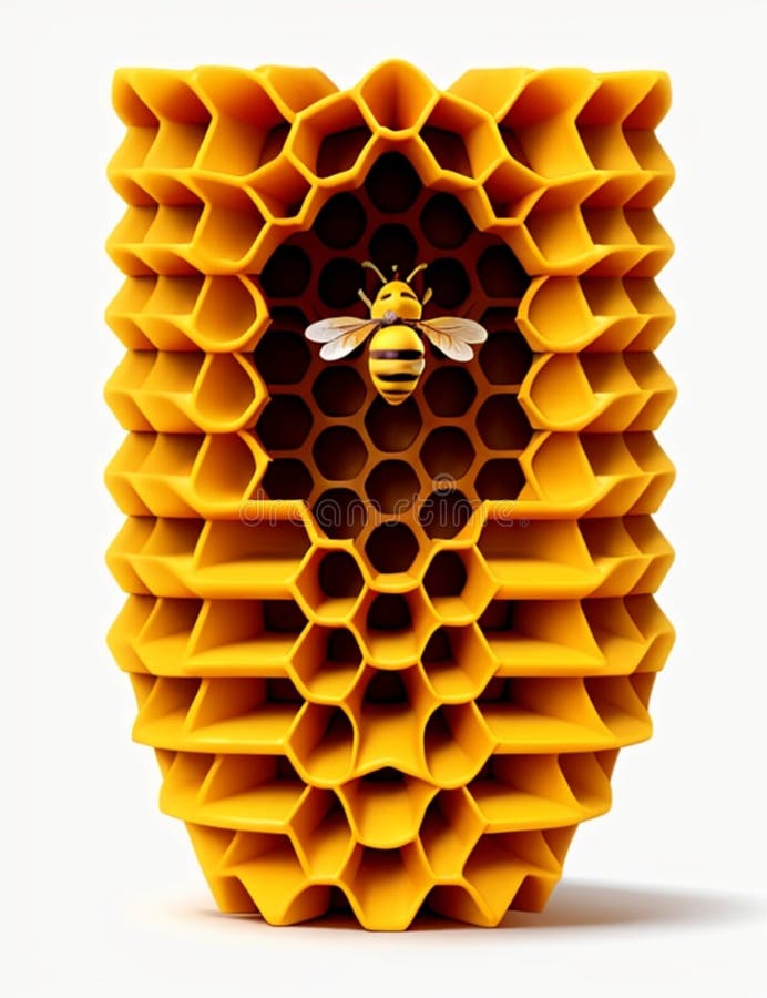 Bee and Beehive Isolated Illustration for Childen Stock Image - Image ...